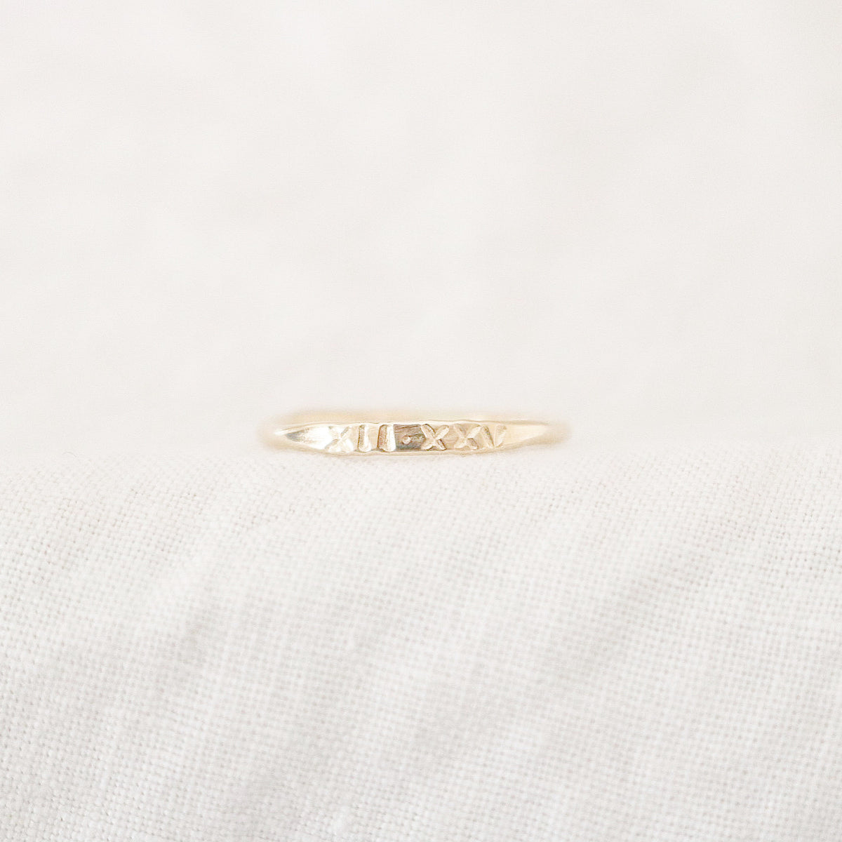 Roman Numeral Round Ring – Shop Callie Jewelry